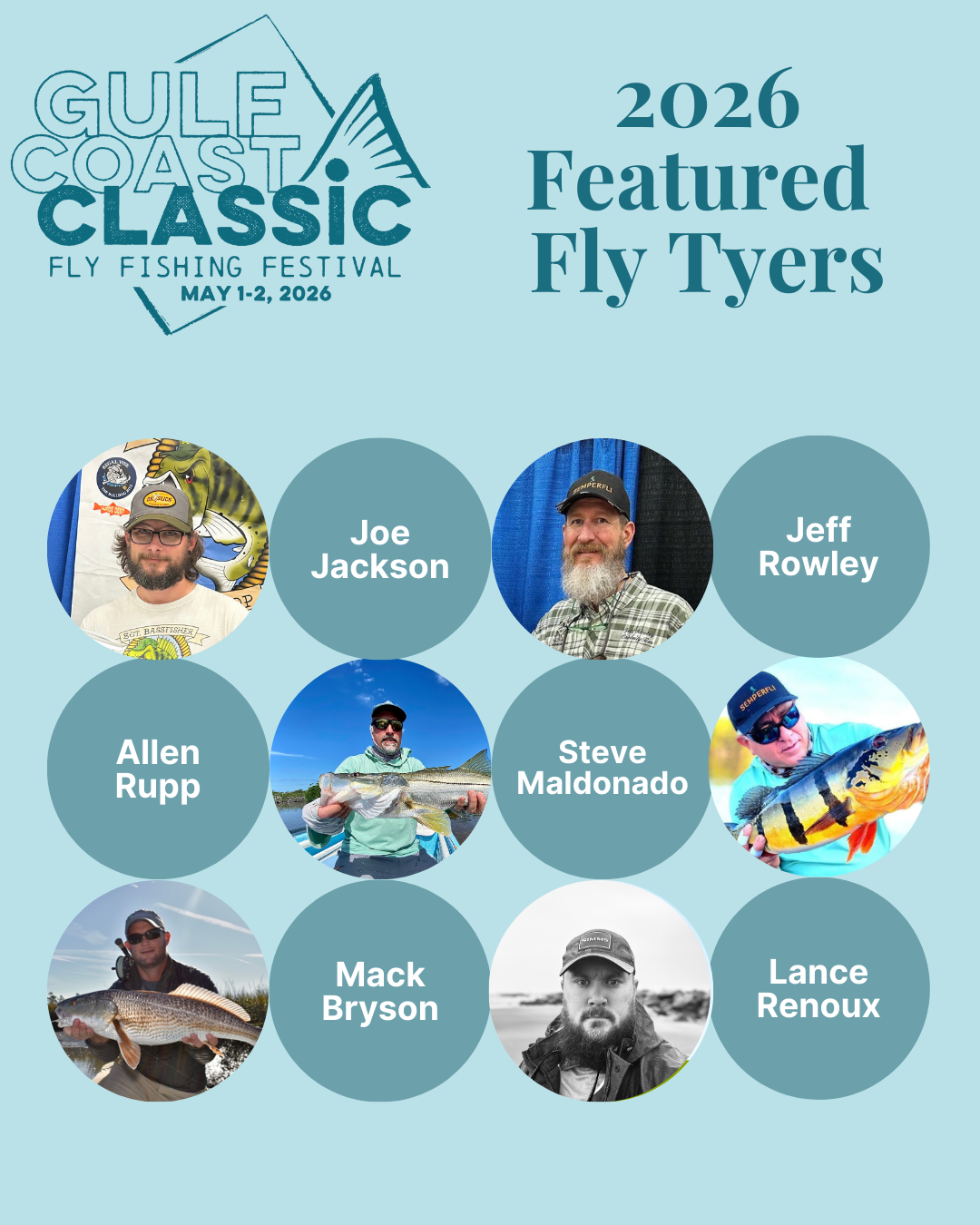 Classic to again feature top fly tiers - 2026 Gulf Coast Classic